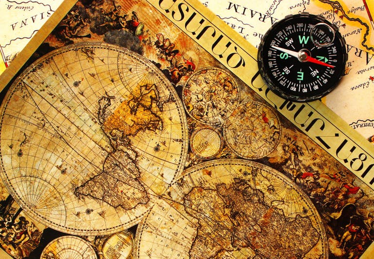 Old paper world map. stock photo. Image of obsolete, geography - 18288046