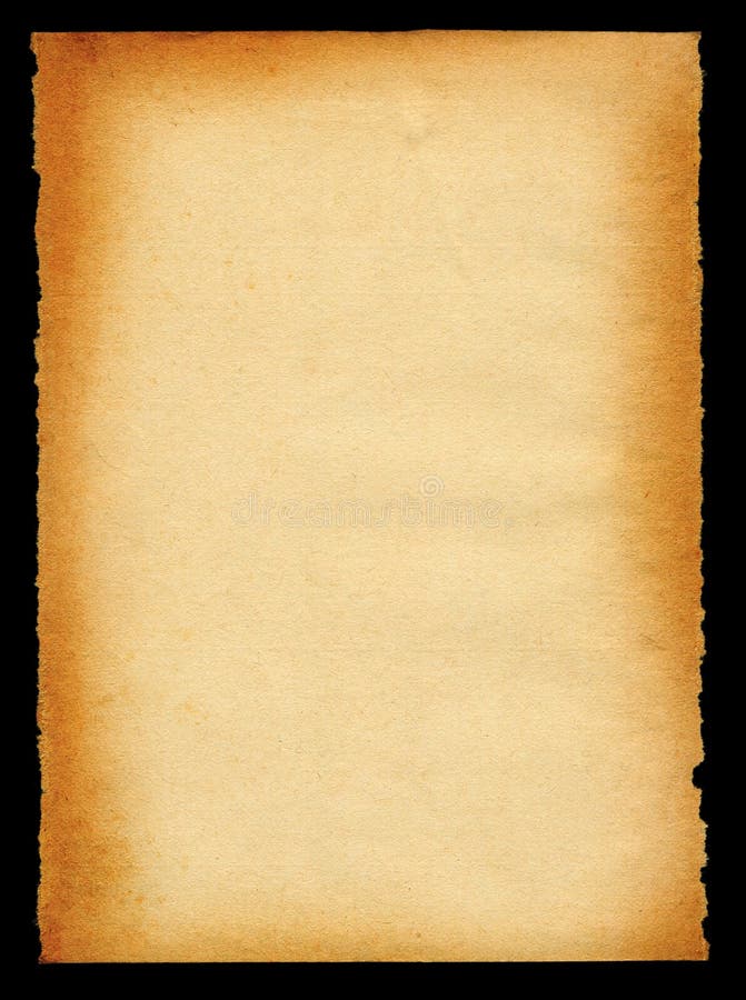 Old Paper Yellowed on Edges Stock Image - Image of empty, antique: 2222557
