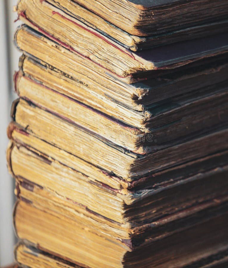 Old Books, Papers, Ink Pen And Inkpot. Photo In Sepia Tone Stock Photo ...