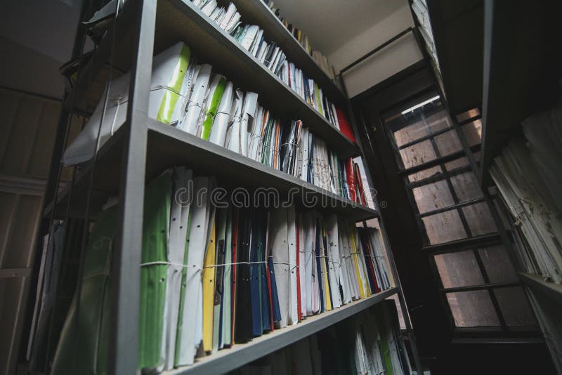 Old Papers, Books and Documents Containing Historical Archives Stock ...