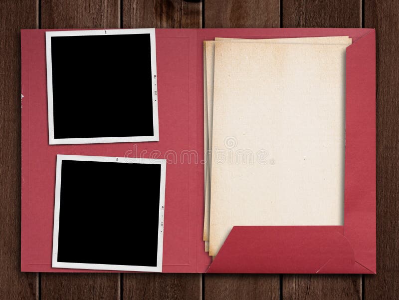Old Papers and Photographs. Stock Image - Image of information ...