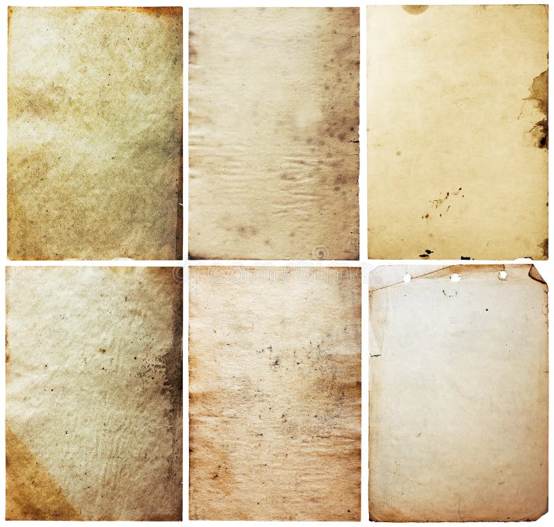 Old papers set stock image. Image of white, dirty, collection - 180539181