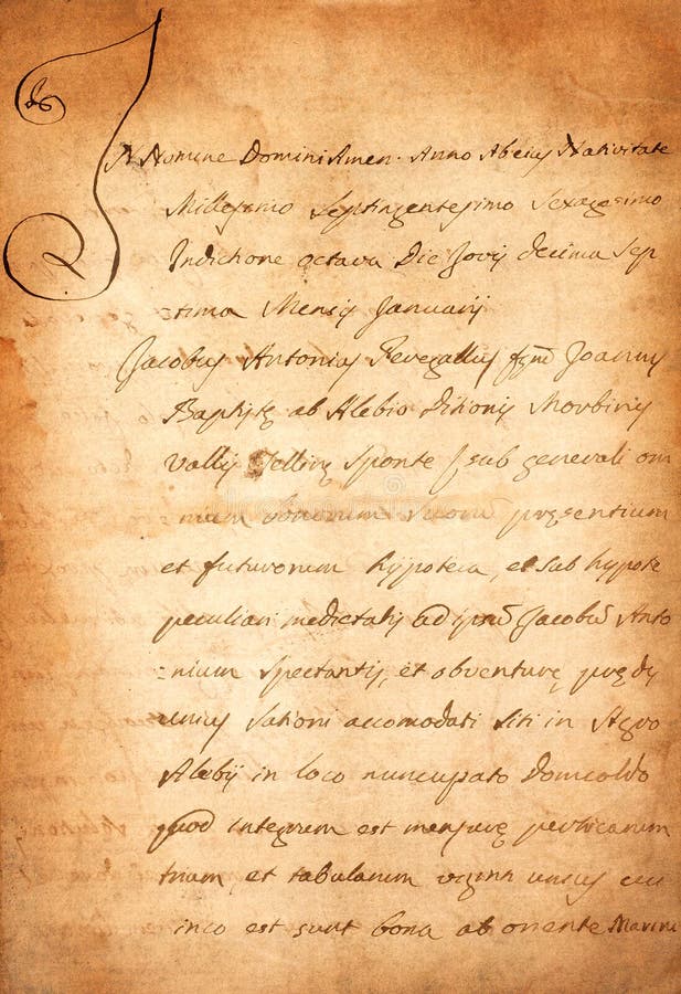 Old Antique Handwritten Letter, Frayed Edges Stock Photo - Image of ...