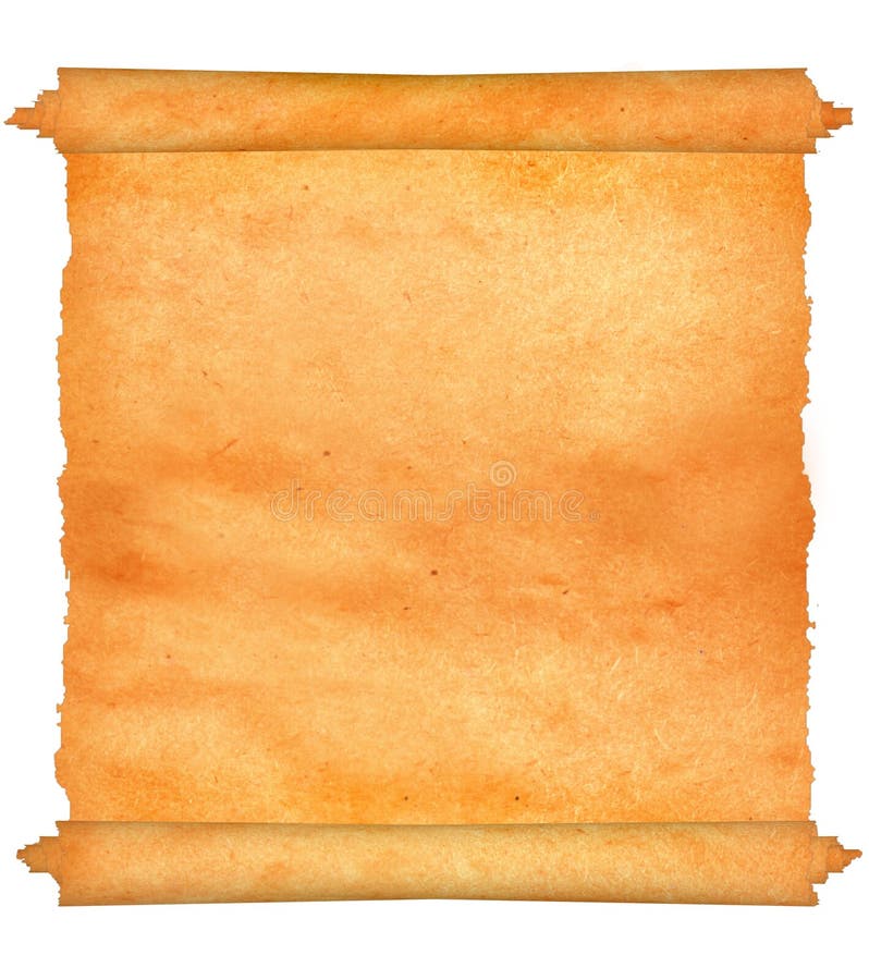 Old Parchment with Jagged Edges. Stock Image - Image of blank, papyrus ...