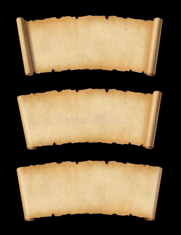 Fantasy Old Paper Scroll Banners Stock Illustrations – 55 Fantasy Old ...