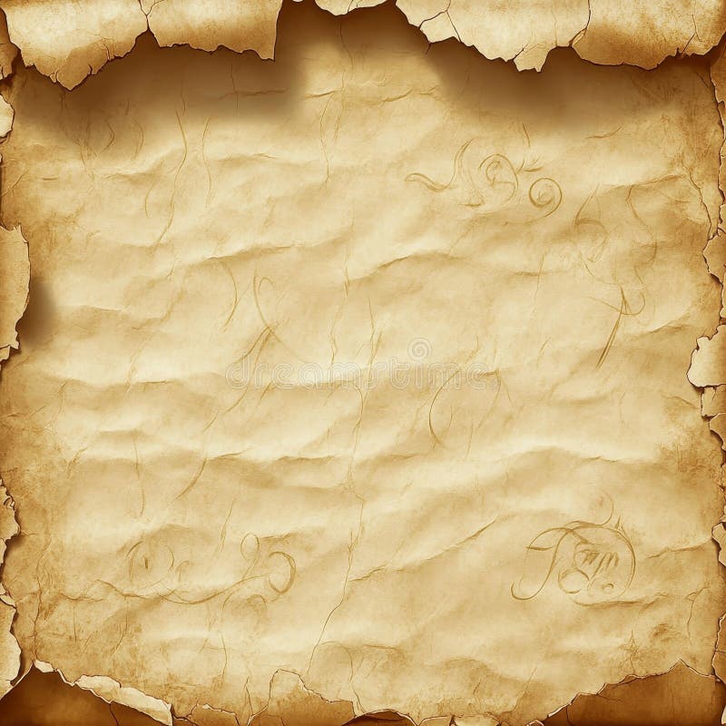 Old Parchment Paper Sheet, Ancient Vintage Texture Background with ...