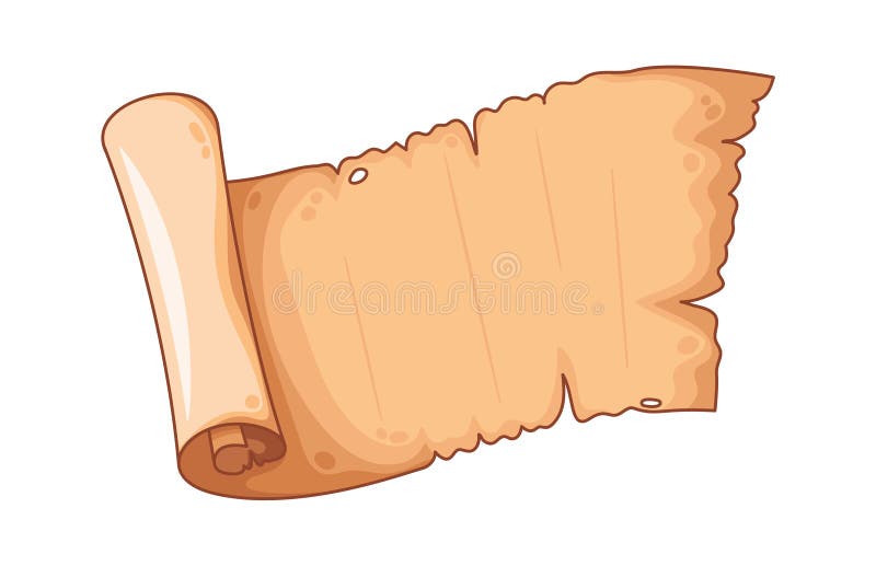 Old Parchment Scroll History Document Stock Vector - Illustration of ...