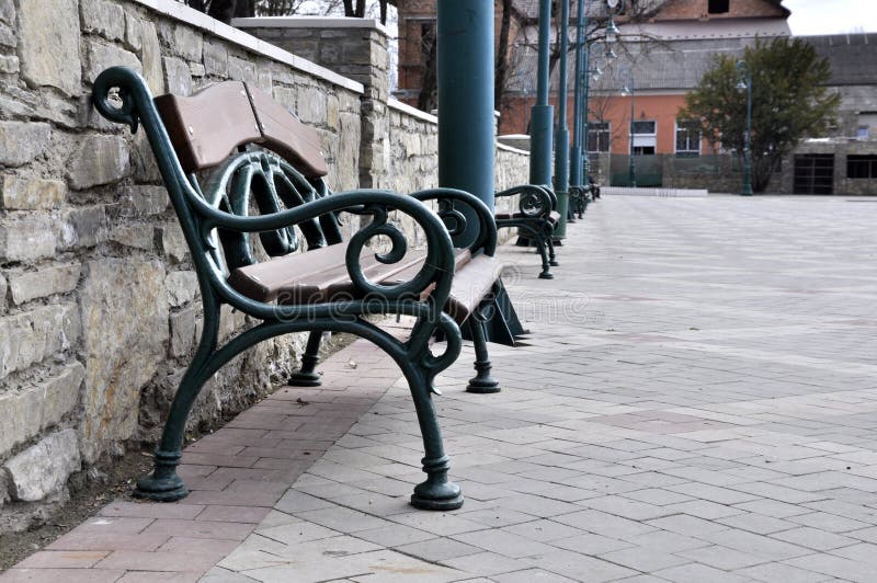 Old park bench stock image. Image of city, garden, outdoors - 144933071