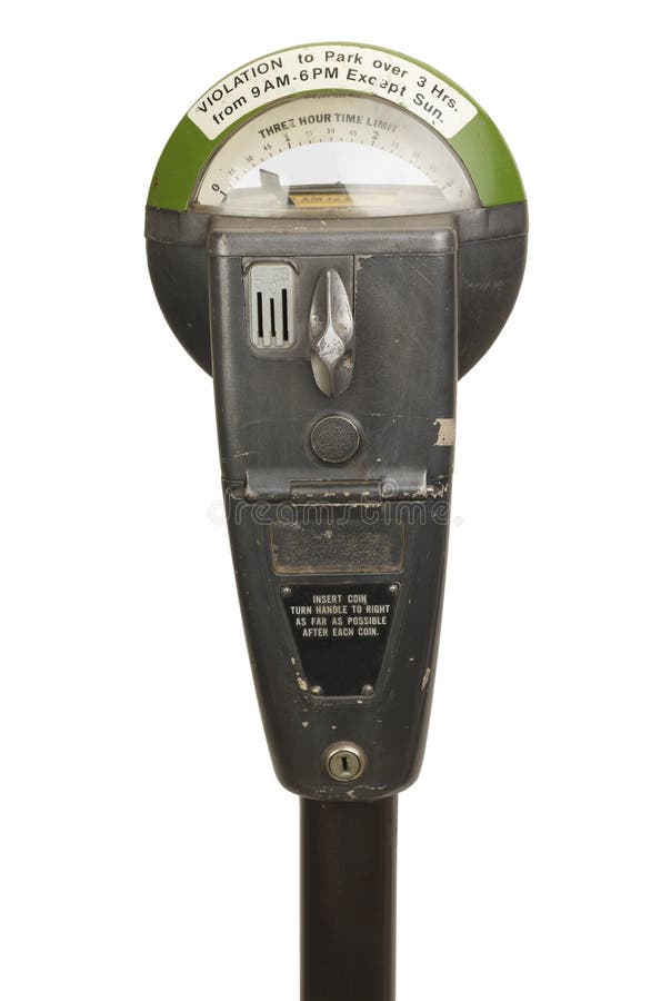 Old Parking Meter stock image. Image of meter, isolated - 56171723