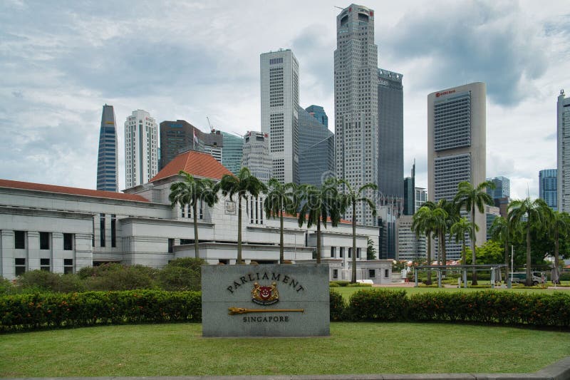 Old Parliament Building in Singapore. Editorial Photography - Image of ...