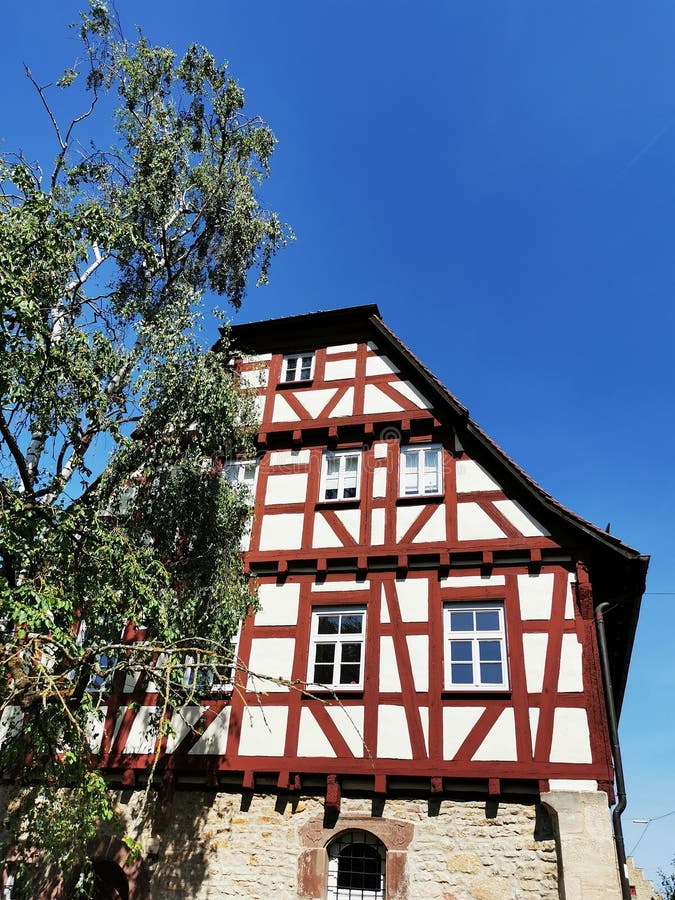 Old Half-timbered House in Southern Germany Stock Image - Image of ...