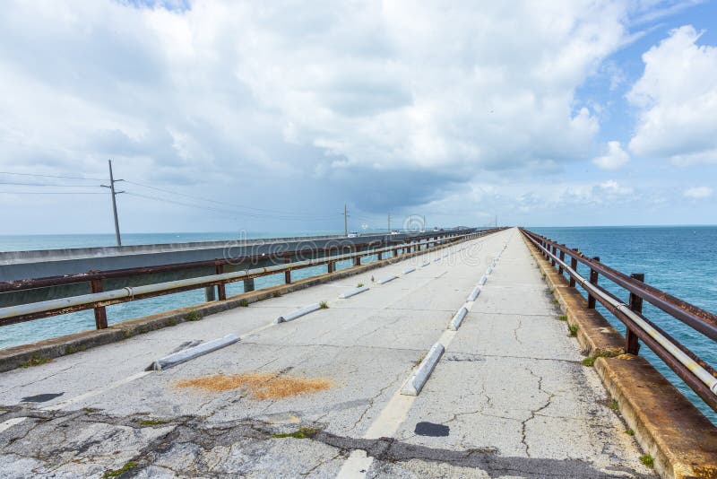 Old Part of the Seven Miles Bridge Stock Photo - Image of rotten ...