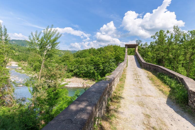 Old passage on the bridge stock image. Image of landscape - 54223201