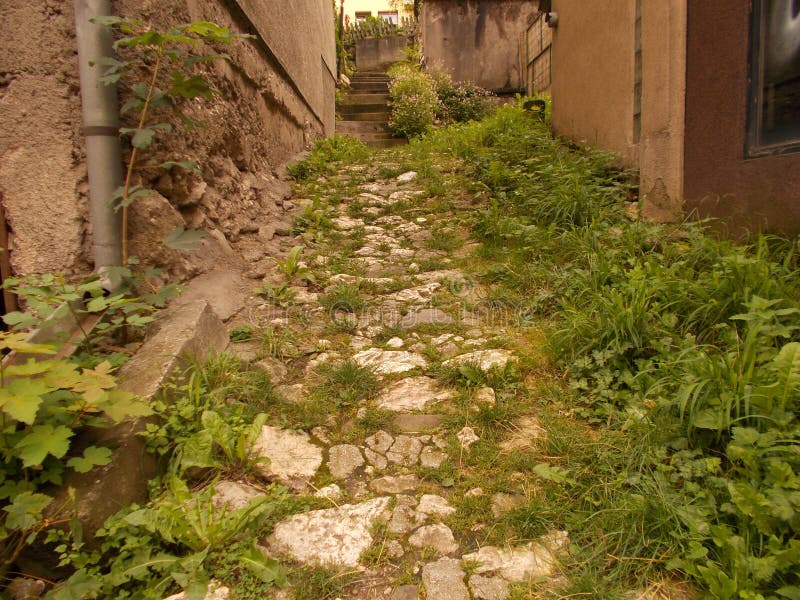 Old Passage between Buildings Stock Photo - Image of bulidings, walls ...