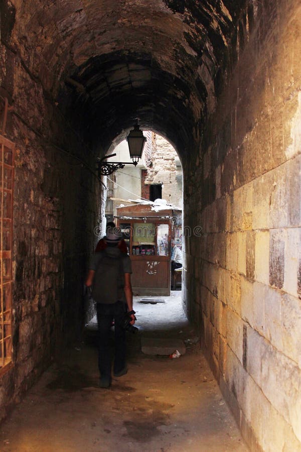 Old passage in cairo egypt editorial stock photo. Image of historic ...