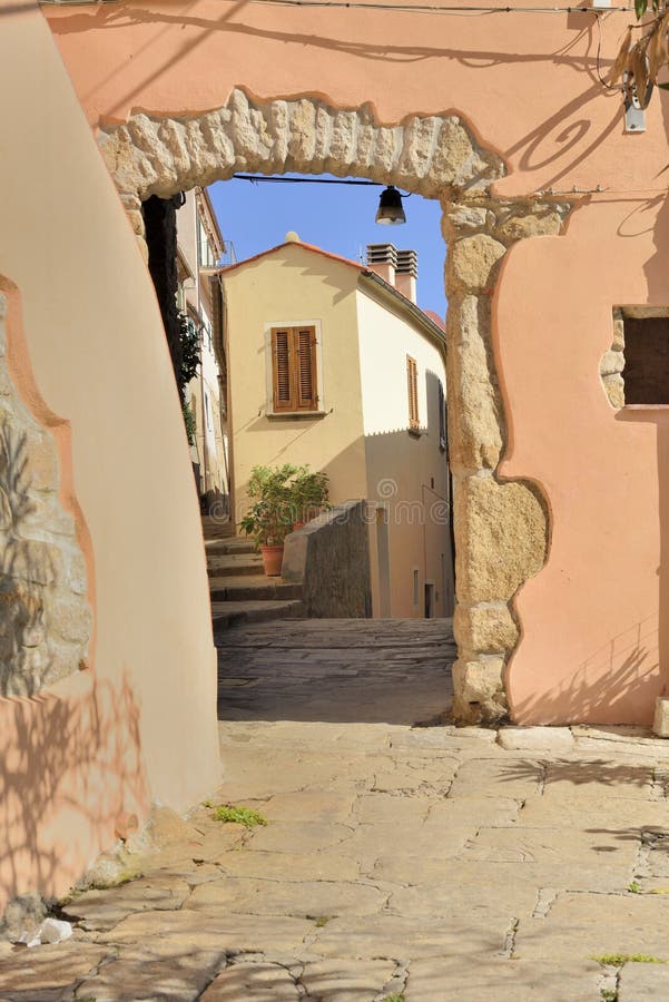 Old Passage at Marciana, Elba Stock Photo - Image of tourism, elba ...