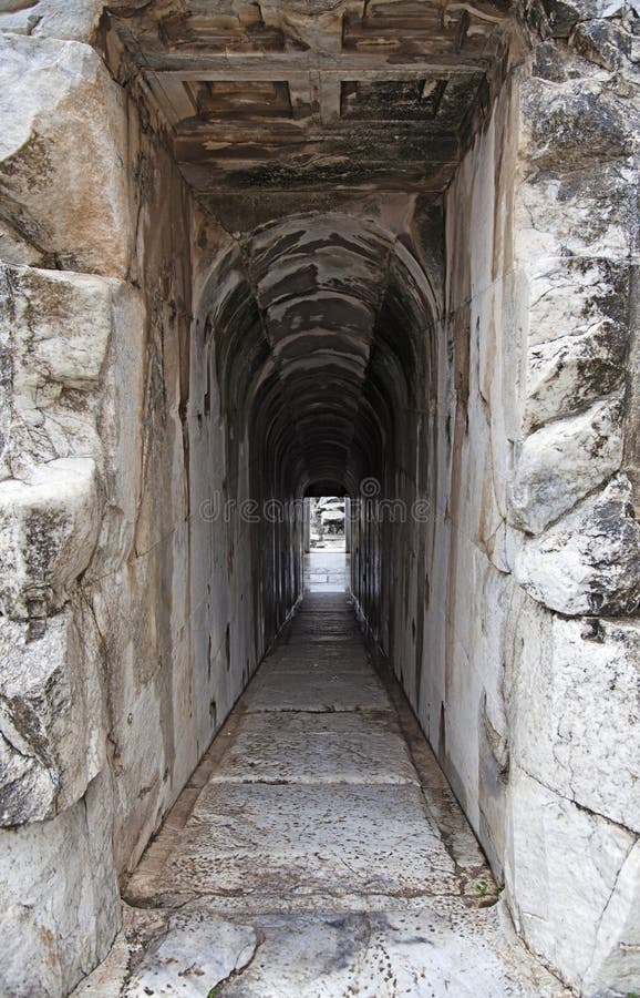 Old passage stock photo. Image of antique, narrow, shadow - 34701568