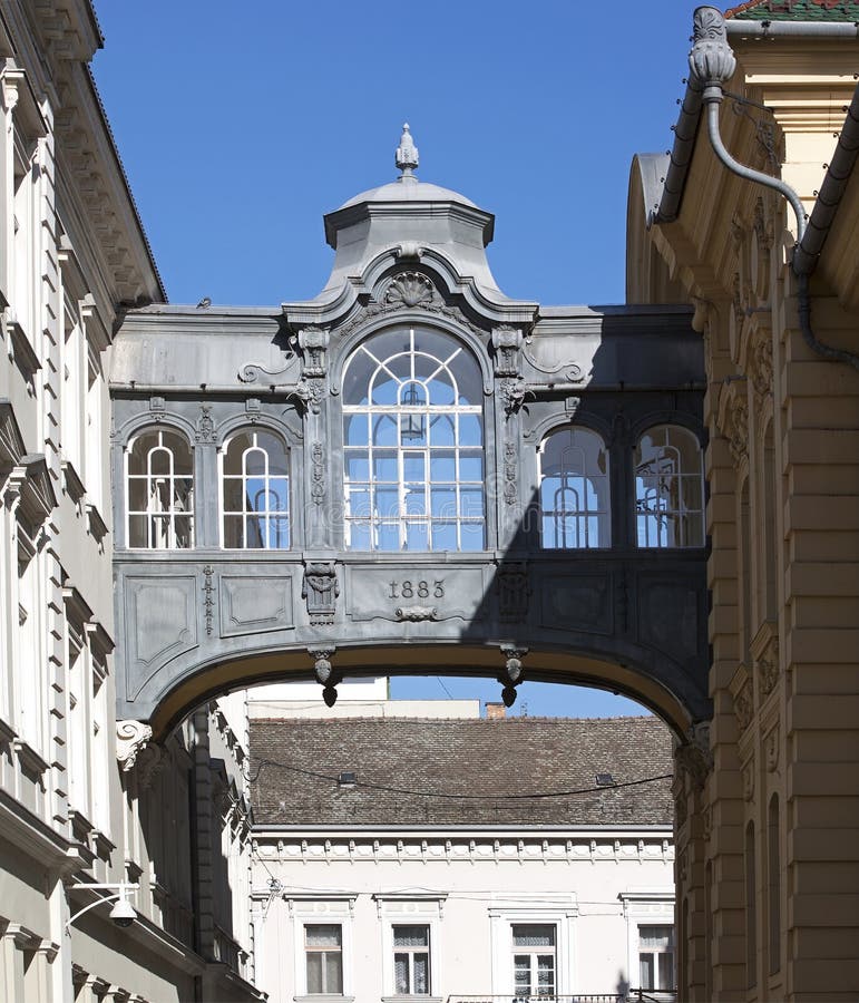 Old passage stock image. Image of retro, town, szeged - 70354017