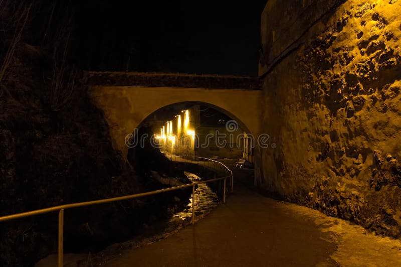 Old Passage in Transylvania Stock Image - Image of wall, stream: 1077637