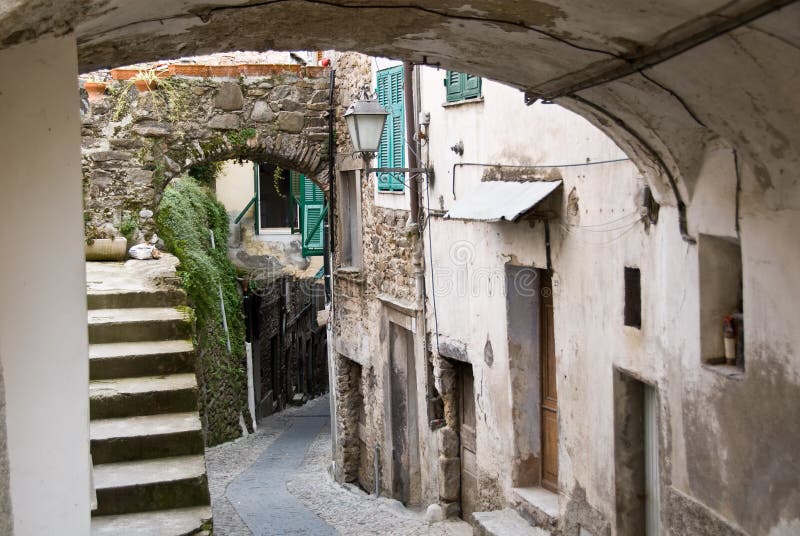 Old Passage Way stock image. Image of italian, small, italy - 4853643