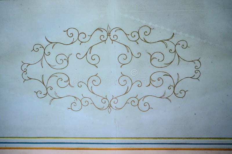 Old Patterns from the Interior of an Abandoned Building. Stock Photo ...