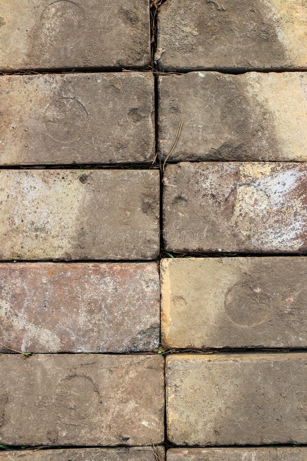 Old Paved Bricks Texture Pattern Stock Photo - Image of park, design ...