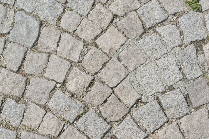Old Paving Stone Block Road Stock Image - Image of cobble, exterior ...