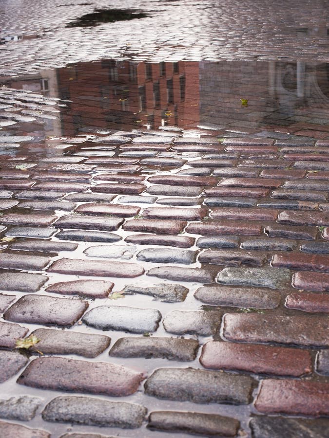 Old paving stones stock image. Image of path, pattern - 182974845