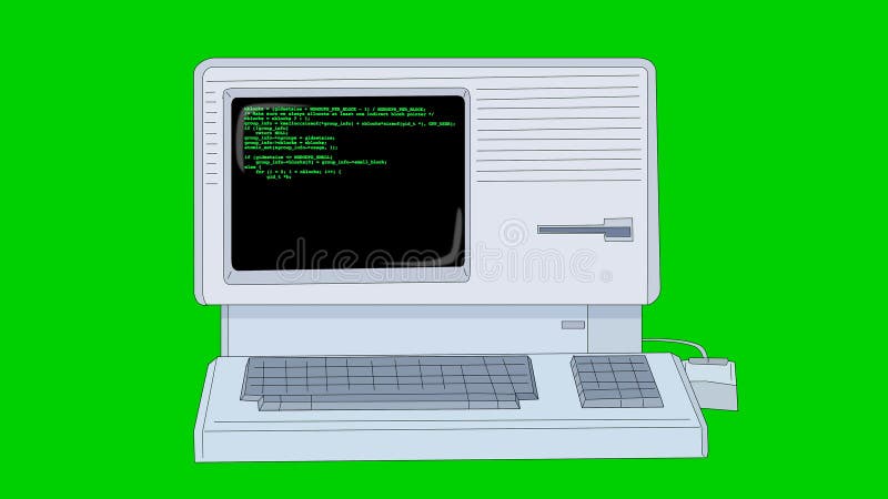 Old PC Animation of Coding. Green Screen Stock Footage - Video of ... Old PC Animation of Coding. Green Screen Stock Footage - Video of ...