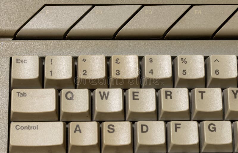 Old 16-bit Computers Primitive Computers from the 1980s and 1990s Stock ...