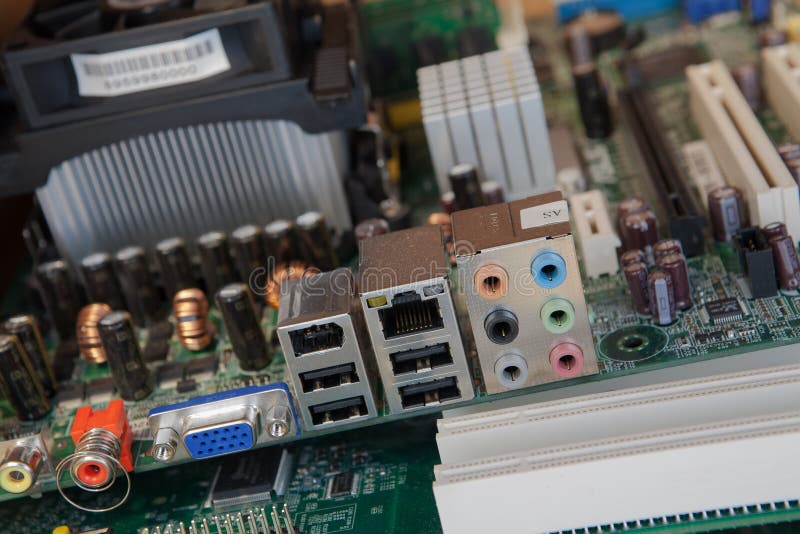 Old pc motherboard stock photo. Image of electrical, motherboard - 91685806