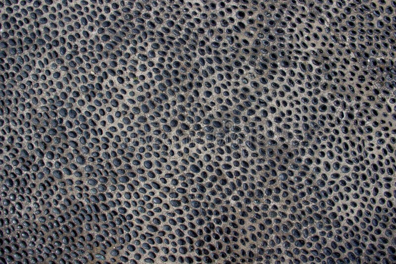 An Old Pebblestone Road Cobbled with Natural Stones Stock Image - Image ...