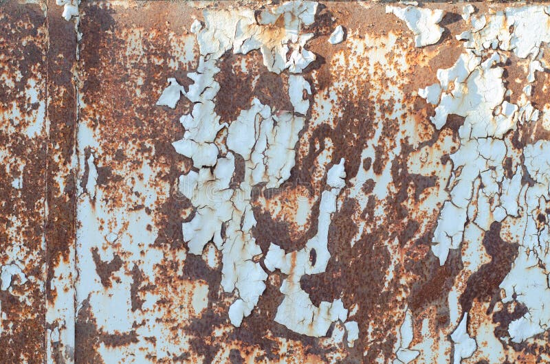 Old Peeling Paint. Rust Texture. Rusty Metal. Old Painted Wall. Stock ...