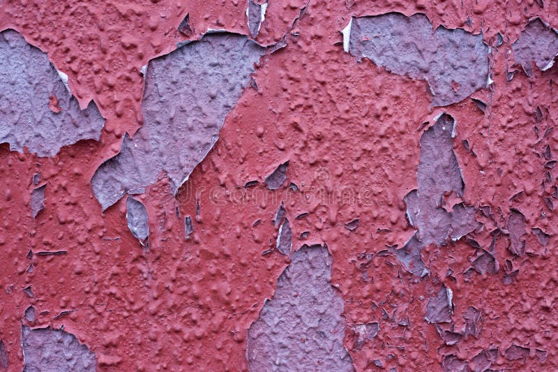 Cracked Peeling Red Paint Background Texture Stock Image - Image of ...