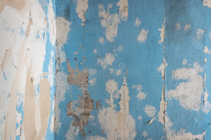 Old Peeling and Weathered Wall with Several Layers of Paint Under the ...