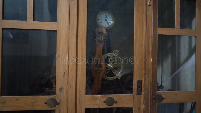 Old Pendulum Mechanism in the Town Hall Clock Stock Footage - Video of ...