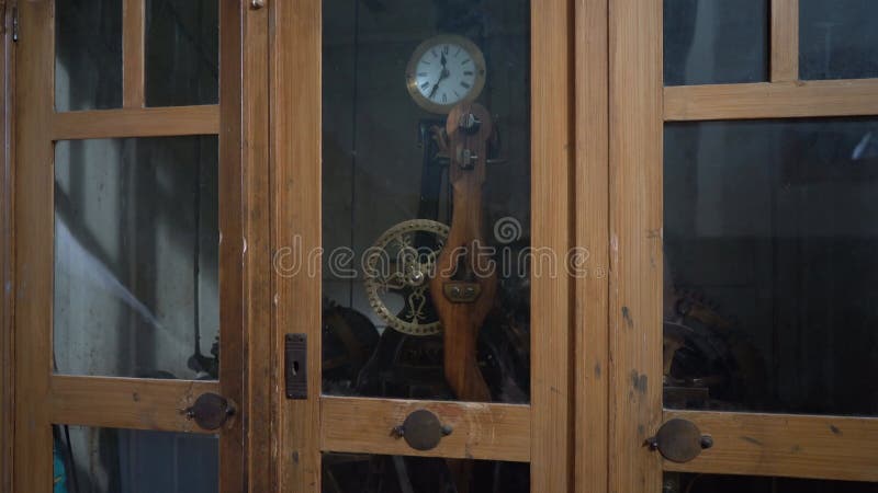 Old Pendulum Mechanism in the Town Hall Clock Stock Footage - Video of ...