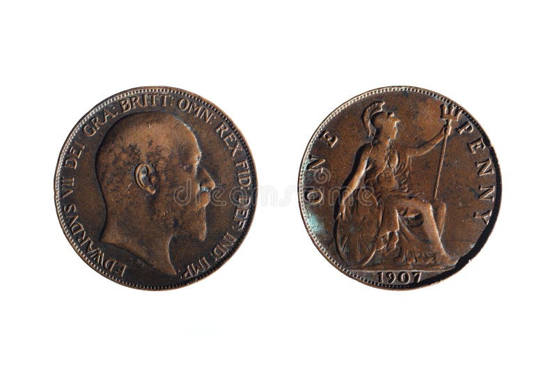 The old penny stock image. Image of coin, number, coinage - 85029229