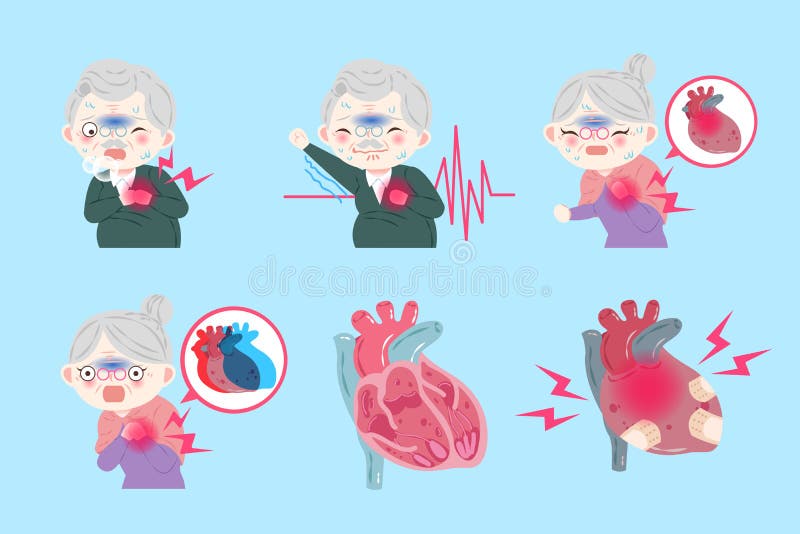 Old Man Heart Attack Stock Illustrations – 213 Old Man Heart Attack ...