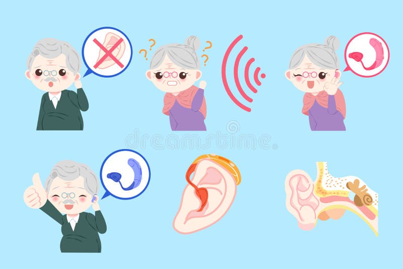 Old Man Hearing Aid Stock Illustrations – 87 Old Man Hearing Aid Stock ...