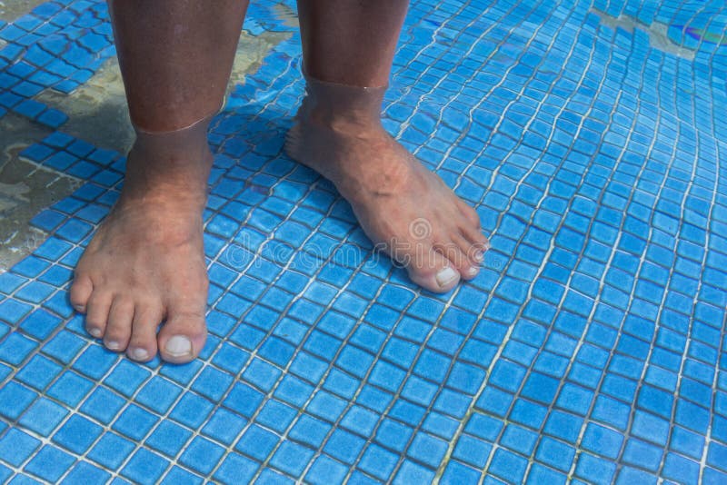 Old People Feet at Hot Spring Stock Image - Image of background ...