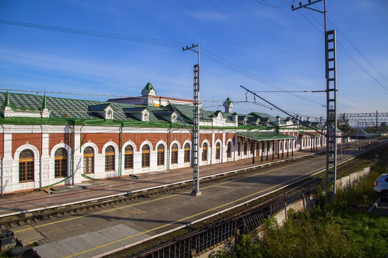 Old Perm Railway Station 1. Stock Image - Image of station, railway ...