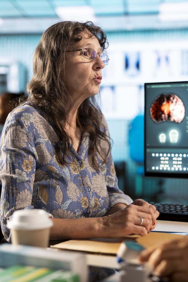 Old Person Discussing about Diagnostic Results and Recovery Plan with ...