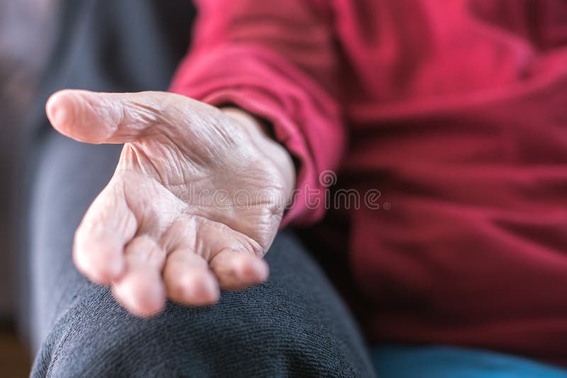 Old Person Reaching for Help Stock Photo - Image of retirement ...