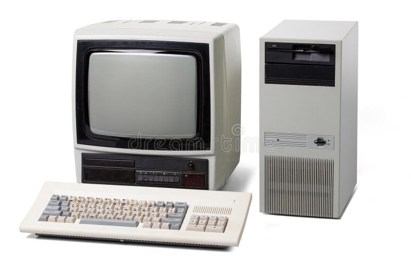 Old personal computer stock photo. Image of obsolete - 75131670