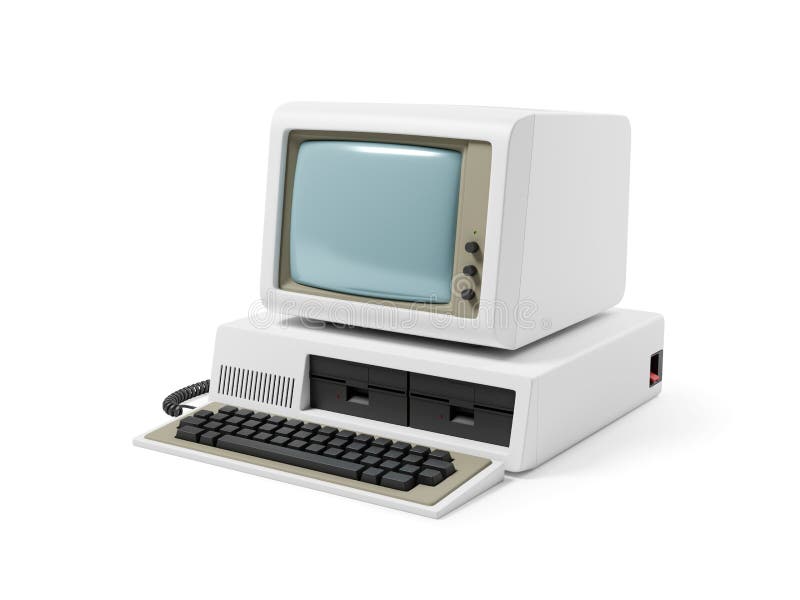 Retro Personal Computer Old Pc Display Stock Illustrations – 343 Retro ...