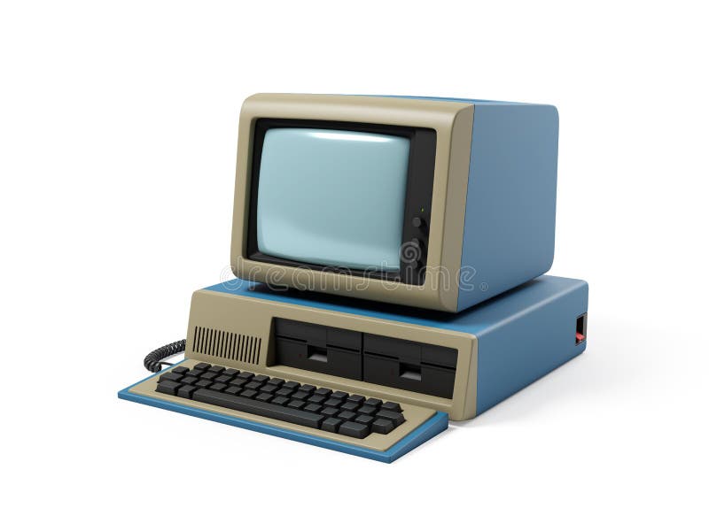 Retro Personal Computer Old Pc Display Stock Illustrations – 343 Retro ...