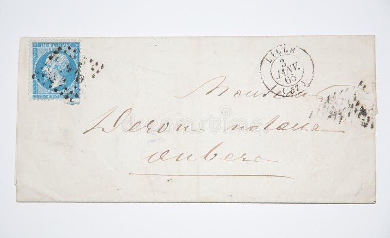 Letter Sender and Receiver Format Stock Image - Image of letter, post ...