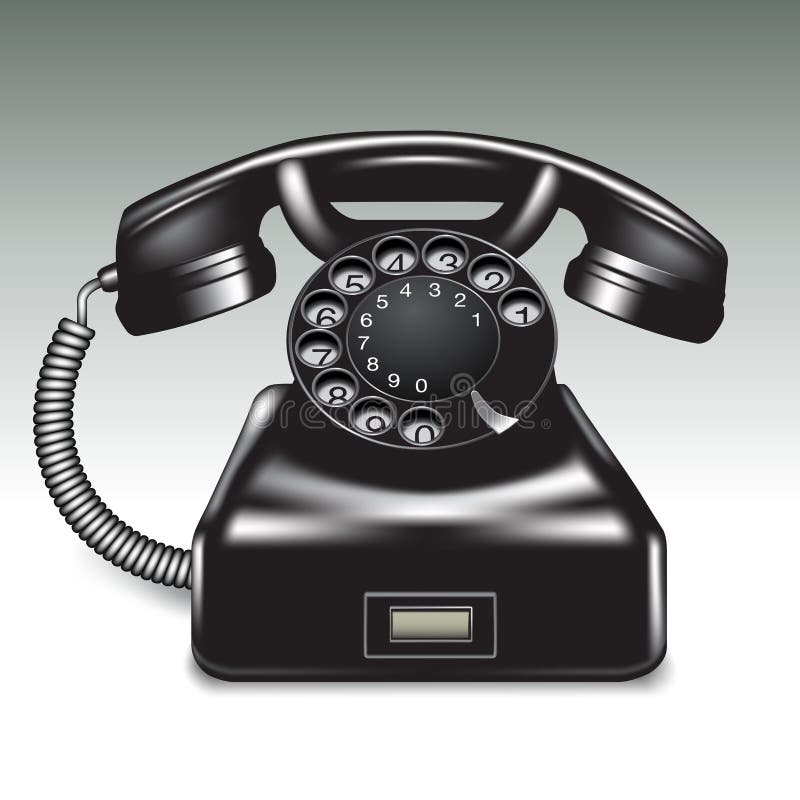 Old Dial Phone Symbol Stock Illustrations – 13,400 Old Dial Phone ...