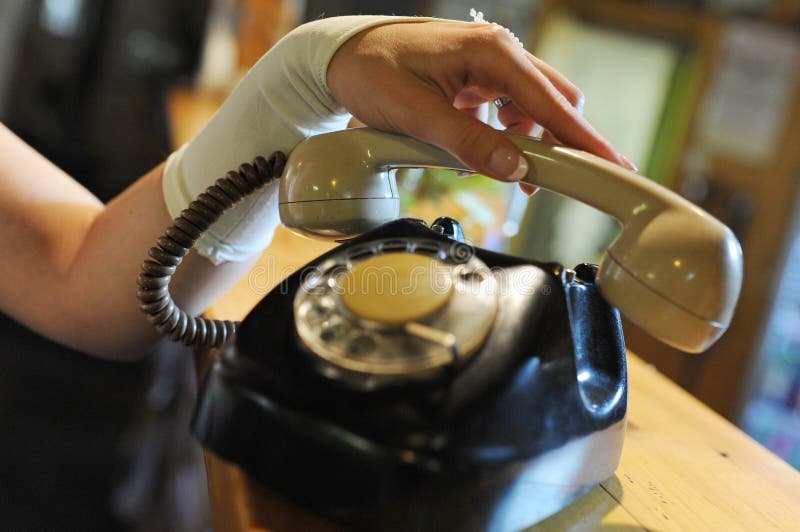 Old phone stock image. Image of communications, atmosphere - 77381495